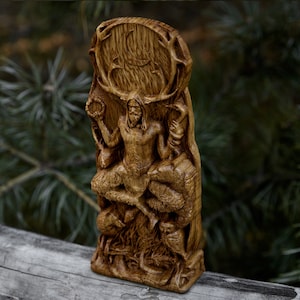 Cernunnos Cernun Wood Horned God Celtic God Altar Statue Pagan God Wiccan Druid - Etsy Canada