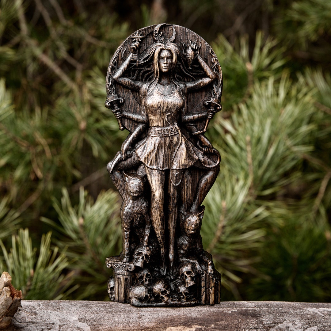 Hecate Statue, Greek Goddess, God Altar Sculpture - Etsy