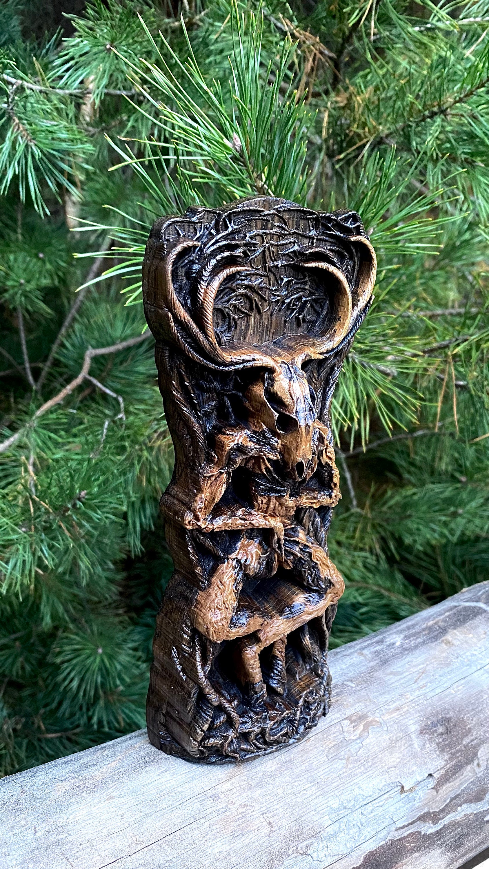 Wendigo Statue Altar Sculpture - Etsy