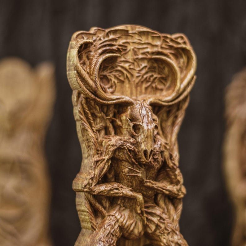 Oak Leshy Statue: Slavic Mythology Forest Guardian - Etsy