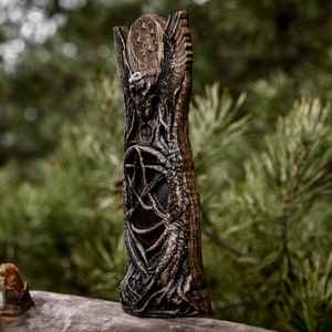 Hecate's Owl Statue, Greek Goddess, Pagan Altar Sculpture - Etsy