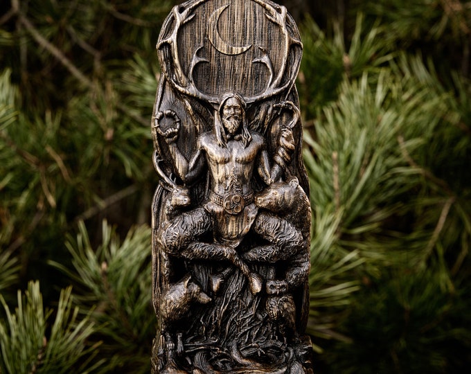 Cernunnos Statue Green Man Horned God Pan Herne the Hunter - Etsy Canada