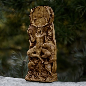 Cernunnos Cernun Wood Horned God Celtic God Altar Statue Pagan God Wiccan Druid - Etsy Canada