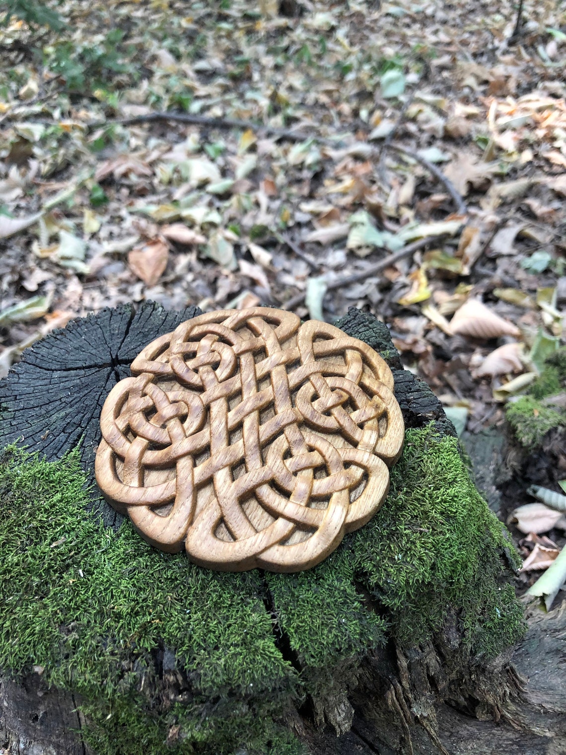 Handmade Ash Wood Celtic Knot: Carved Ornament - Etsy