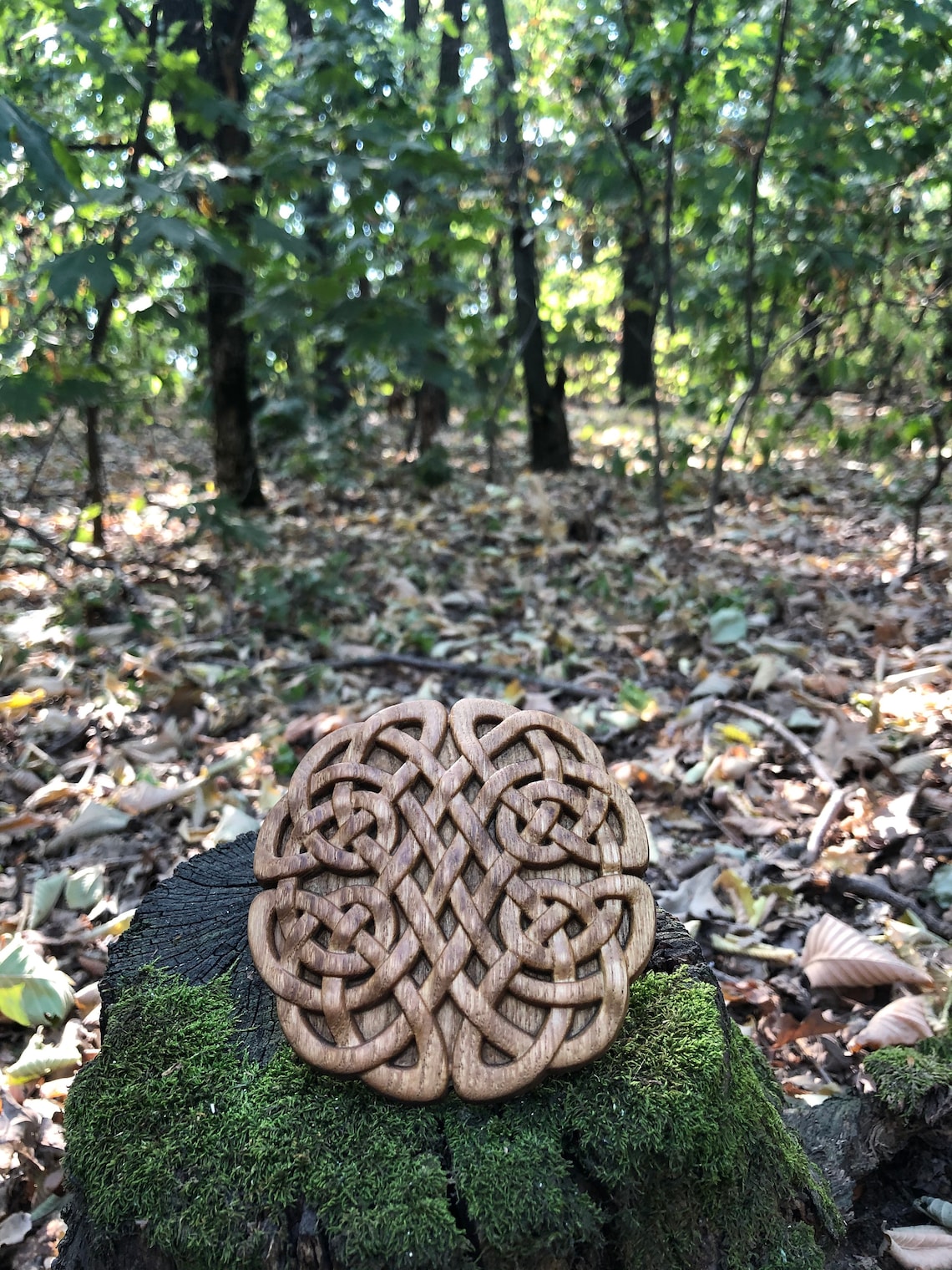 Wooden Celtic Knot Wood Carved Knot Natural Wood Celtic | Etsy