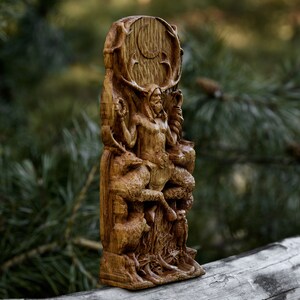 Cernunnos Cernun Wood Horned God Celtic God Altar Statue Pagan God Wiccan Druid - Etsy Canada
