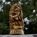 Skadi God Viking Wood Carved Skade Statue Skathi God Altar - Etsy
