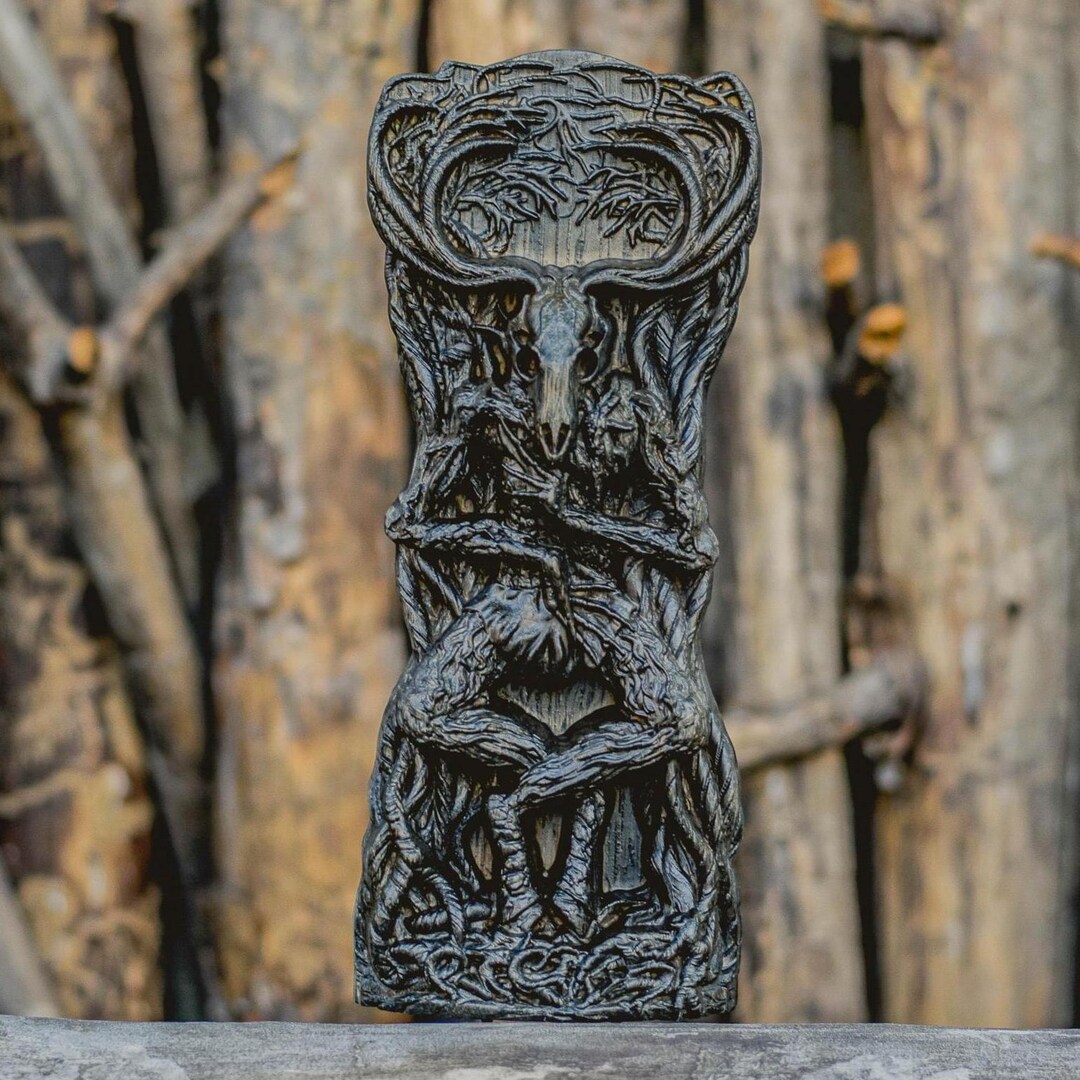 Oak Leshy Statue: Slavic Mythology Forest Guardian - Etsy