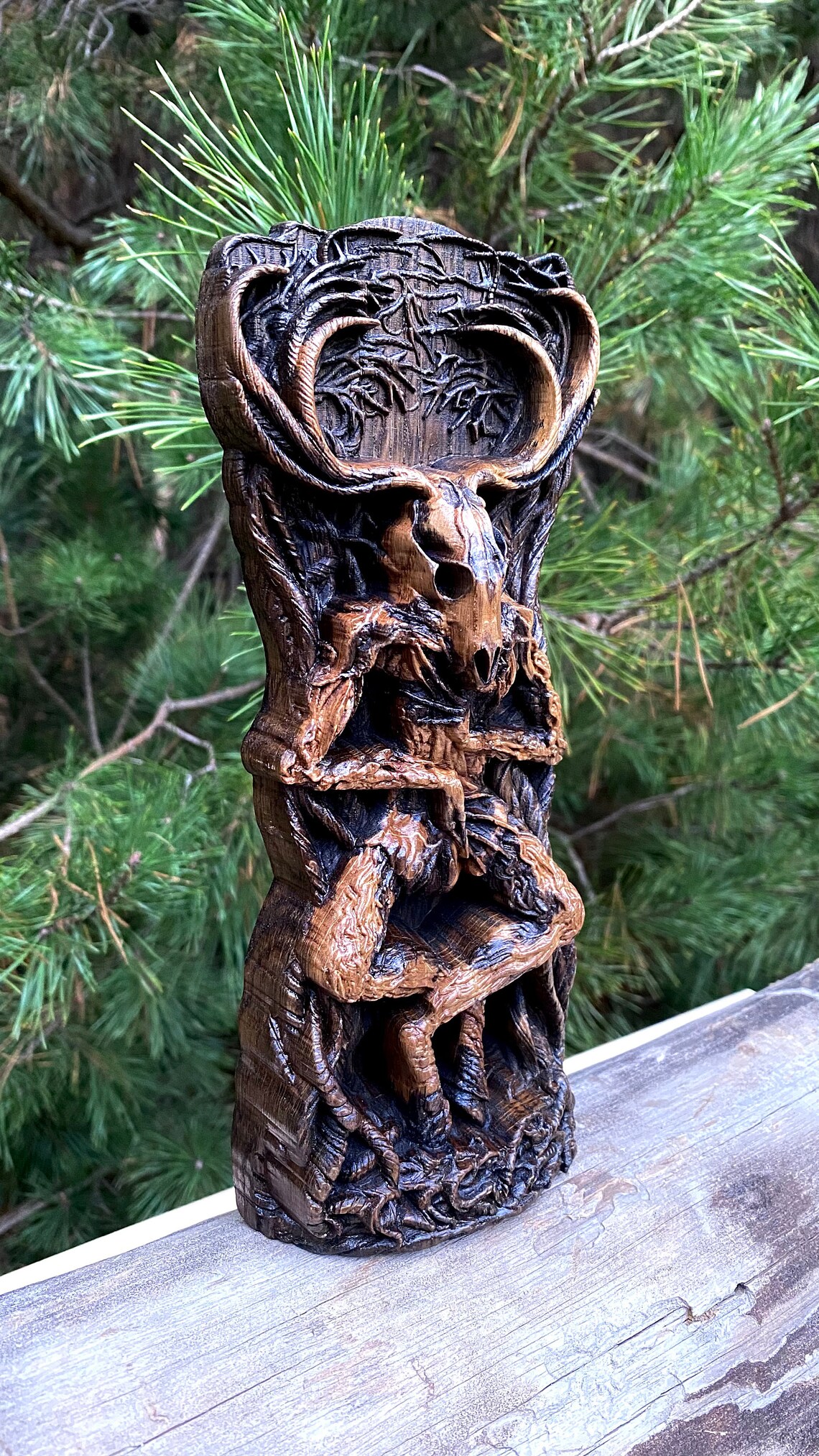 Wendigo Statue Altar Sculpture - Etsy