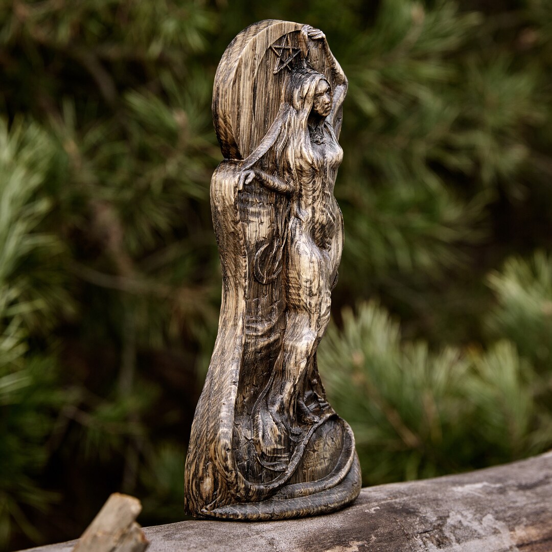 Moon Goddess, Selene Goddess, Wiccan Statue - Etsy