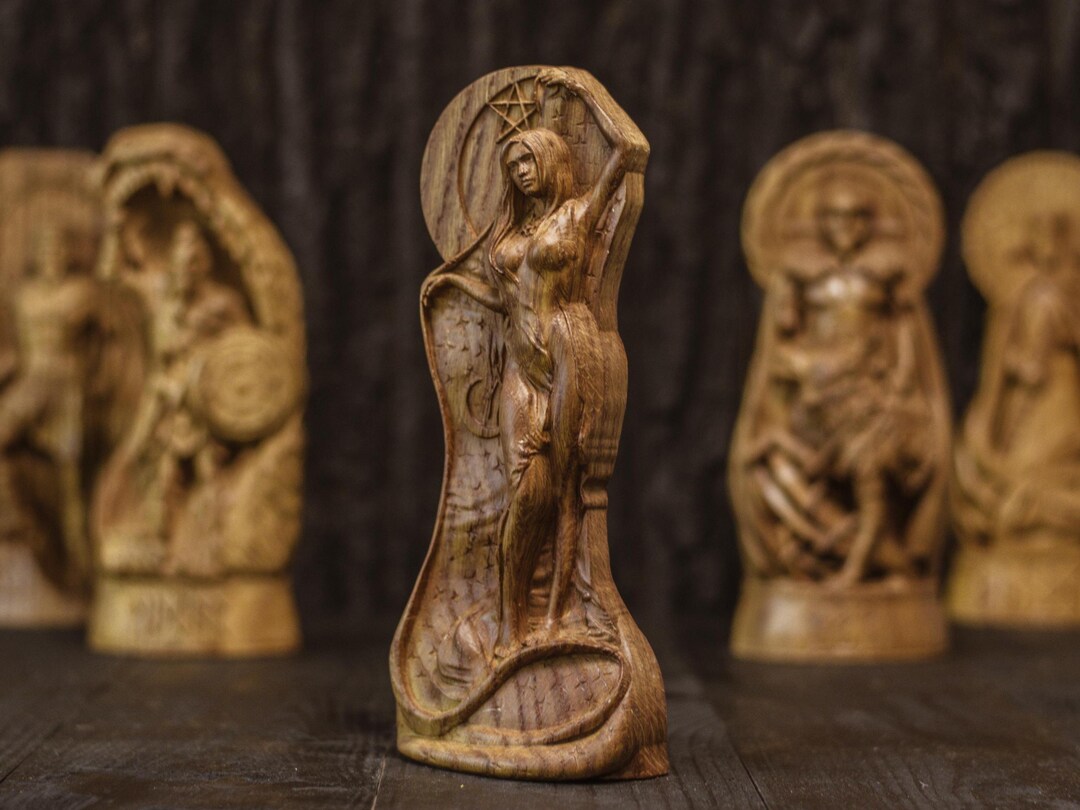 Moon Goddess, Selene Goddess, Wiccan Statue - Etsy
