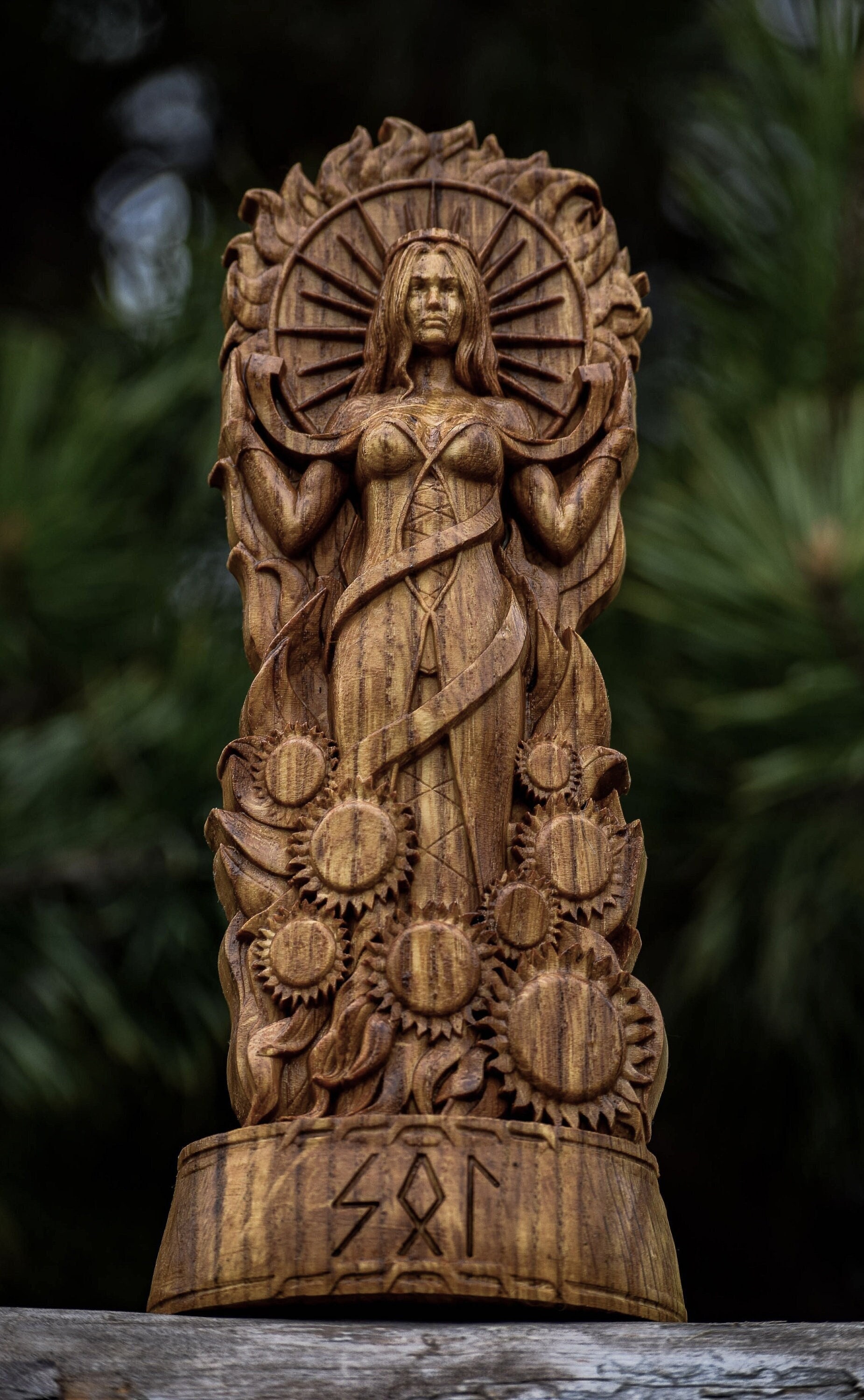 Sunna Sol Altar Sculpture Norse Pagan Goddess Statue - Etsy Australia
