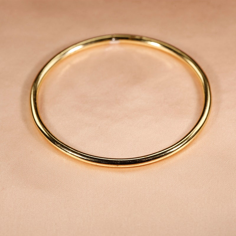 Gold Wire Bangle - Etsy