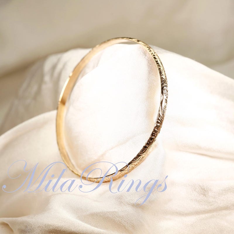 Gold Filled Bangle - Etsy Canada