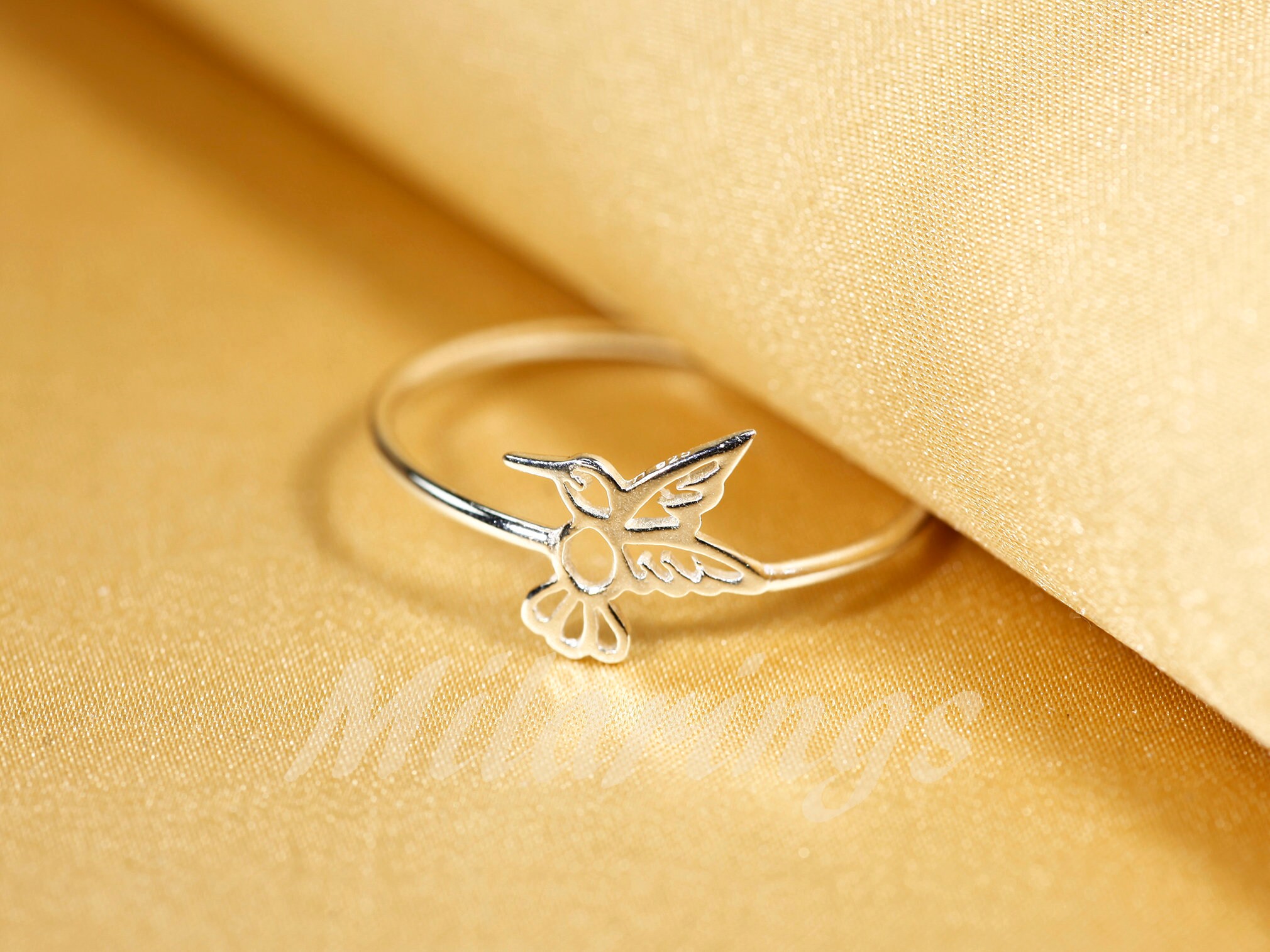 925 Sterling Silver HUMMINGBIRD Ring - Etsy