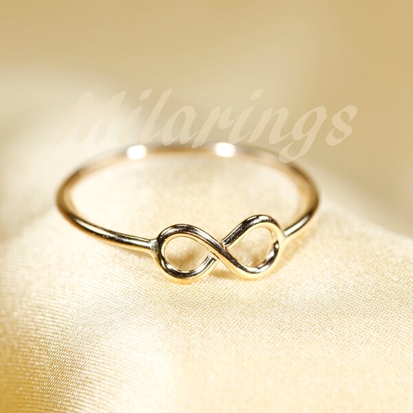 Sterling Silver Infinity Ring - Etsy