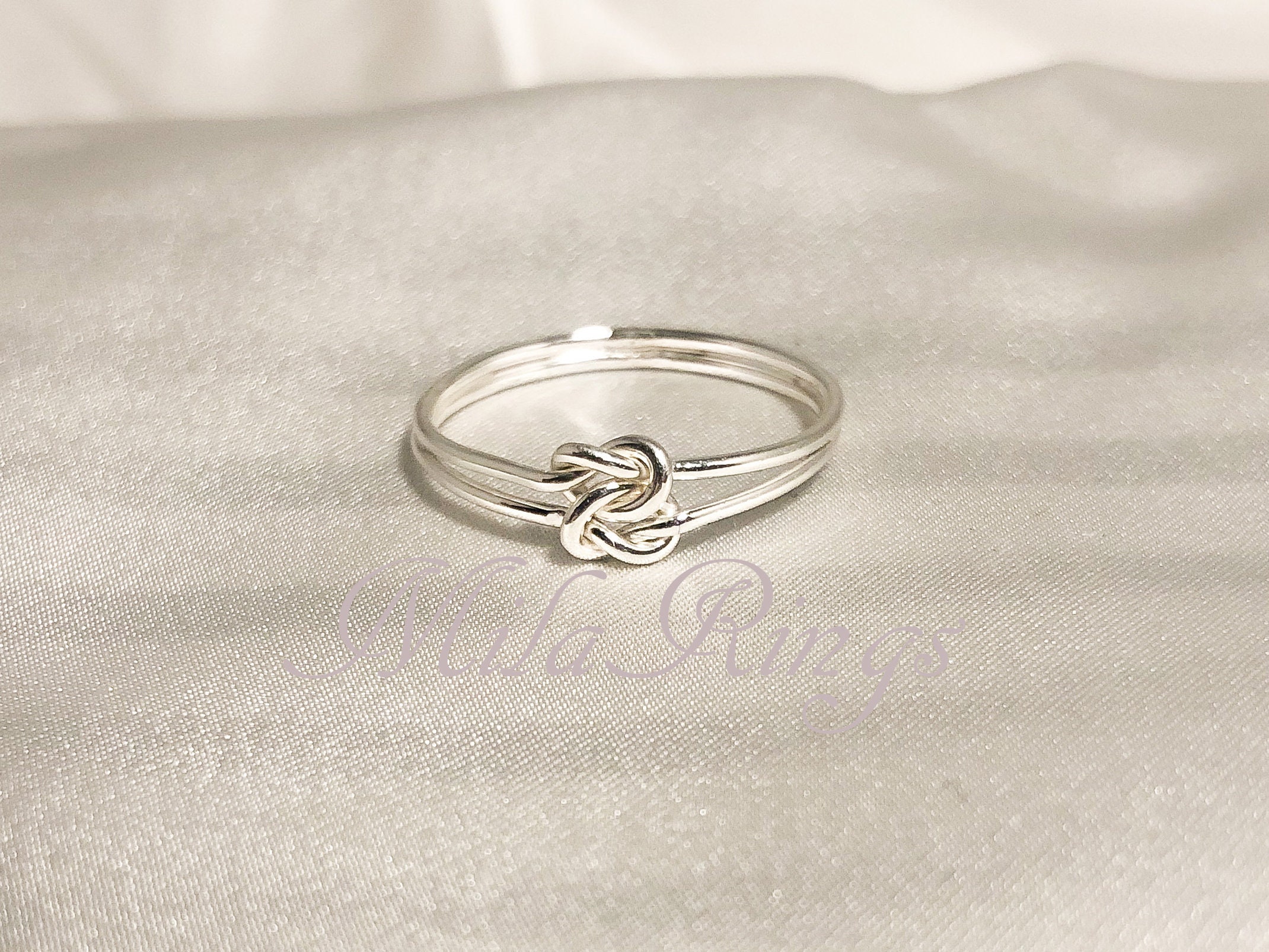 Unisilver knot ring store
