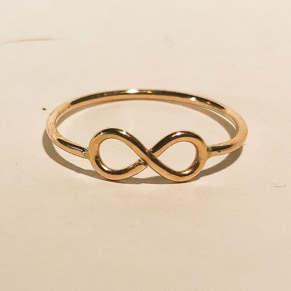 Gold Infinity Ring - Etsy