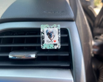 Mini Personalized Resin Photo Car Vent Clip, Anniversary/couples Gift ...