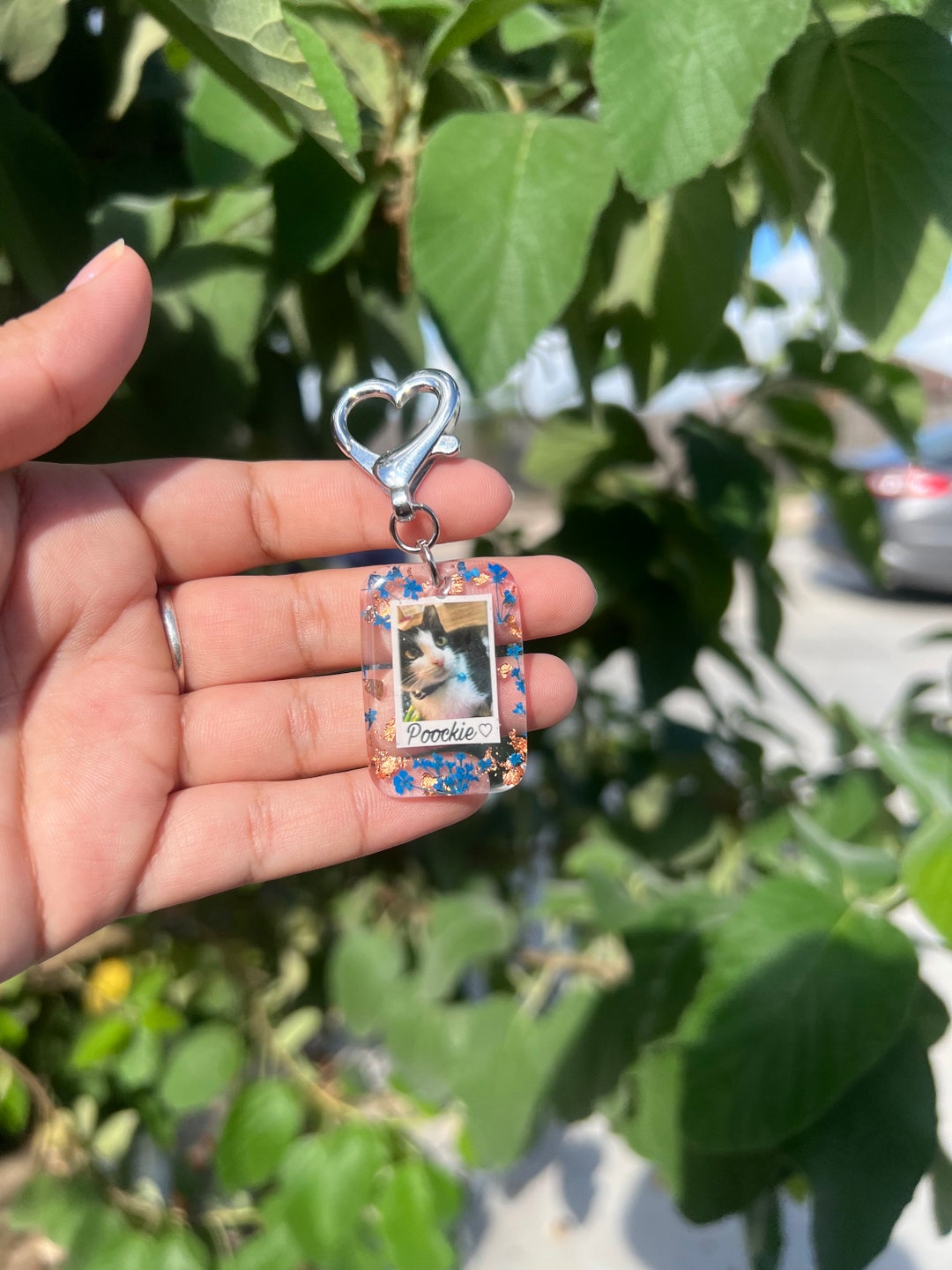 Personalized Photo Keychain With Initials/date Customize W/your Photo ...