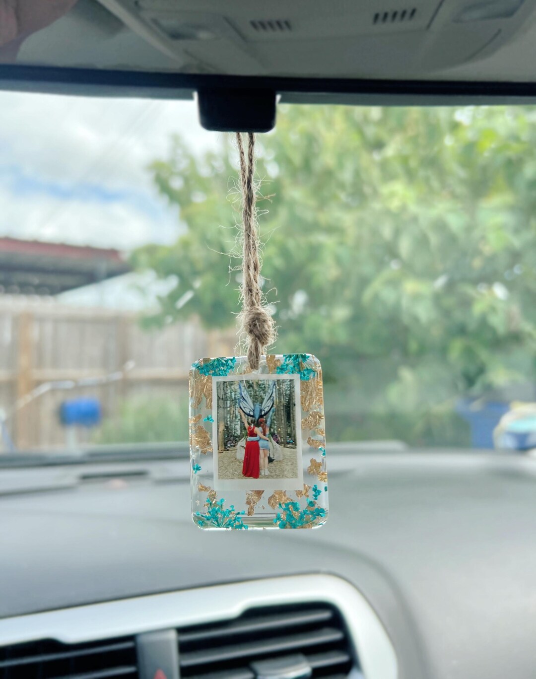 Personalized Photo Car Mirror Accessory -customize W/your Photo, Resin ...