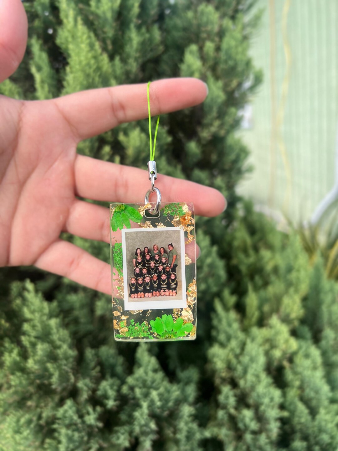 Personalized Photo Keychain -customize W/your Photo, Resin Photo ...