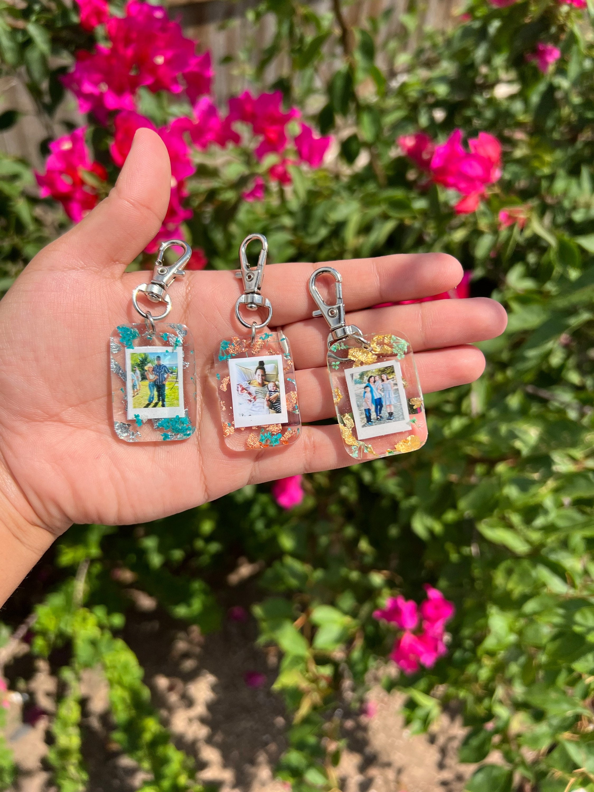 Personalized Photo Keychain customize W/your Photo Resin - Etsy