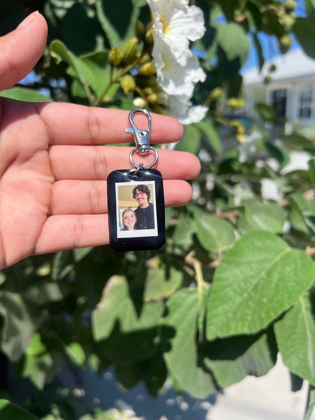 Personalized Pho Keychain -customize W/your Photo, Resin Photo Keychain ...
