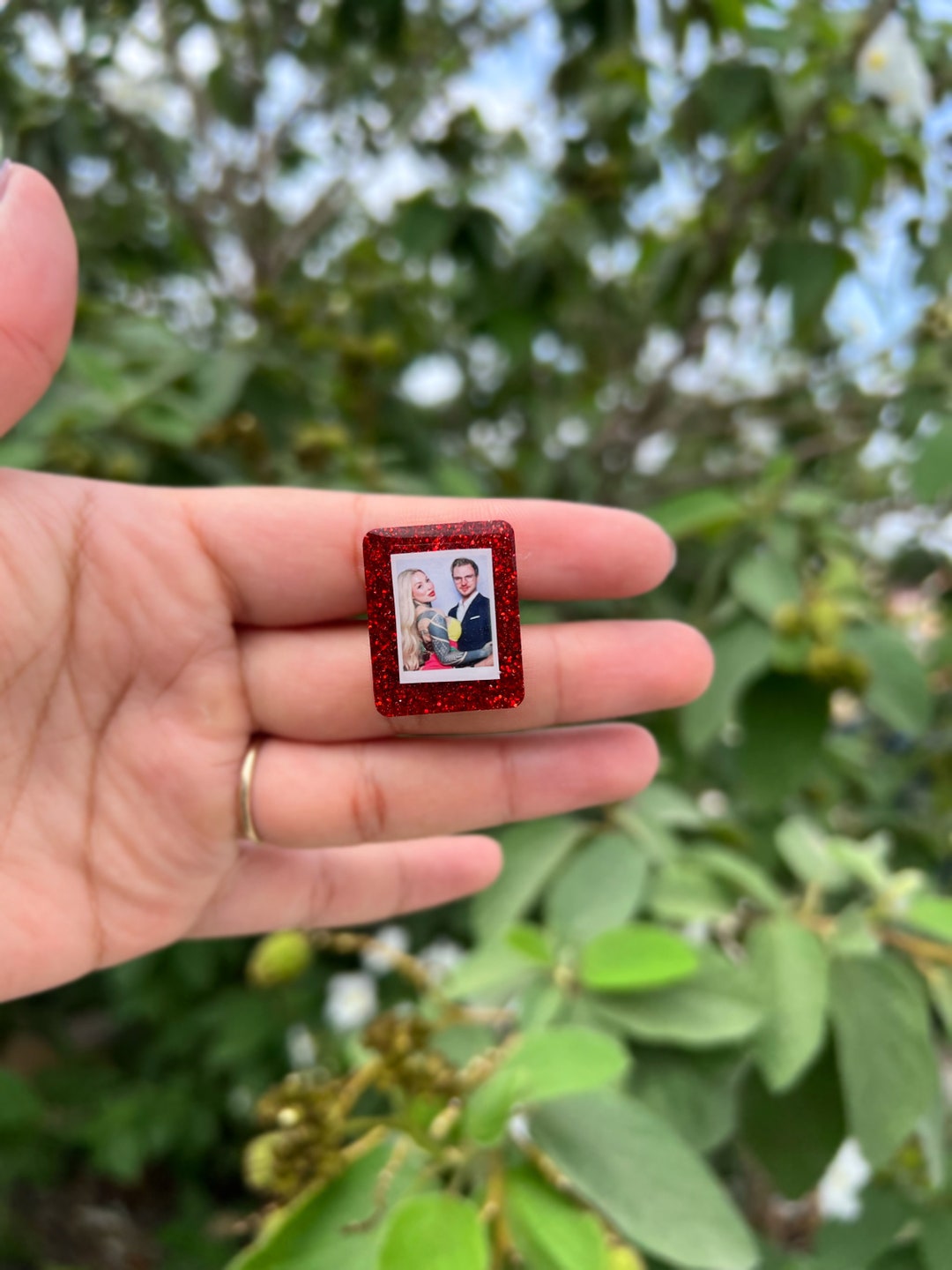 Mini Personalized Resin Photo Car Vent Clip, Anniversary/couples Gift ...
