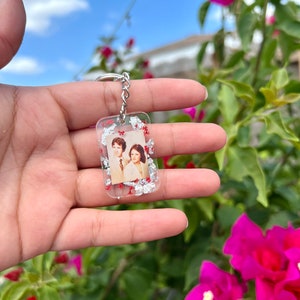 Personalized Photo Keychain -customize W/your Photo, Resin Photo ...