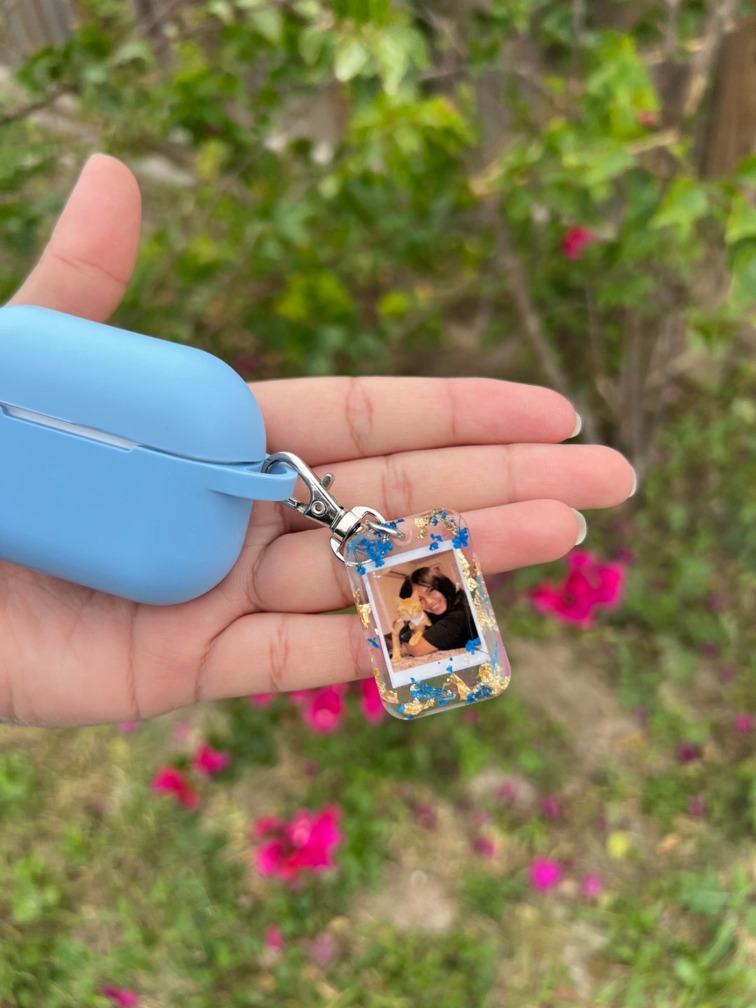 Personalized Photo Keychain -customize W/your Photo, Resin Photo ...