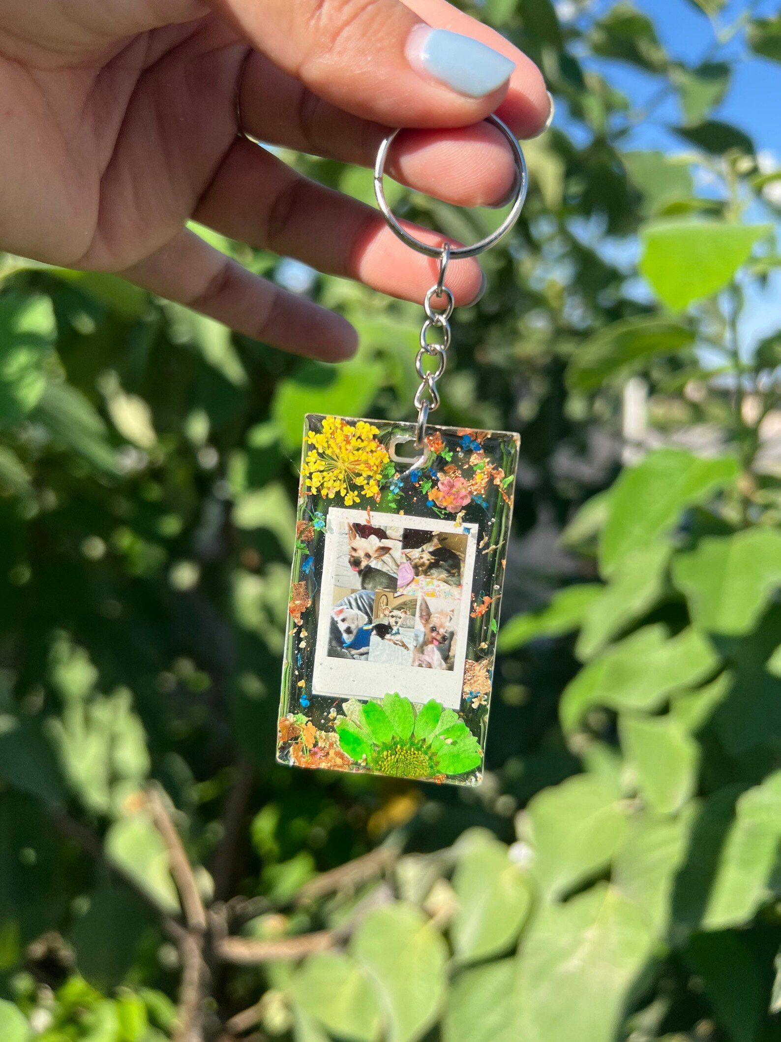 Personalized Photo Keychain customize W/your Photo Resin - Etsy