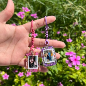 Personalized Photo Keychain -customize W/your Photo, Resin Photo ...