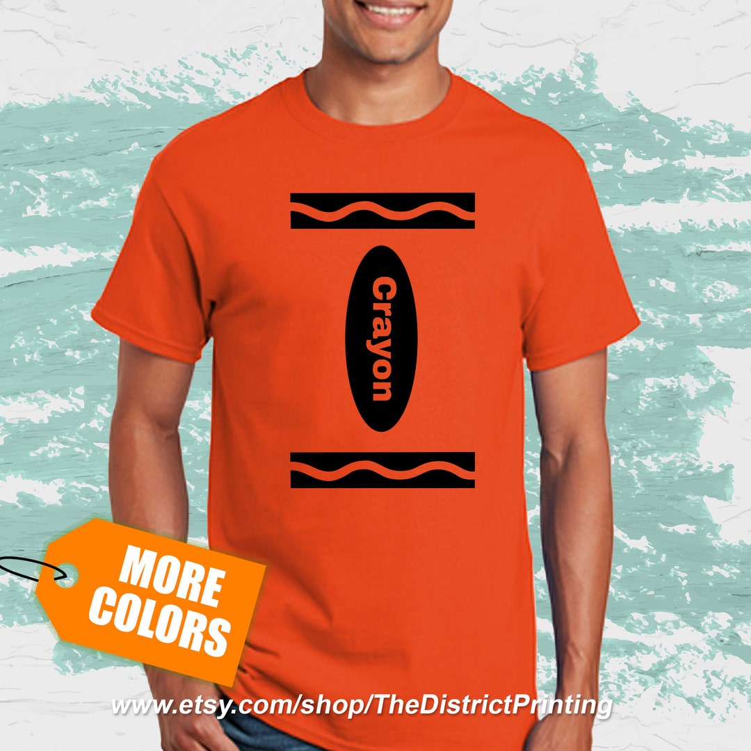 Crayon T-shirt, Crayon Shirts, Group Halloween Costume, Easy Halloween ...