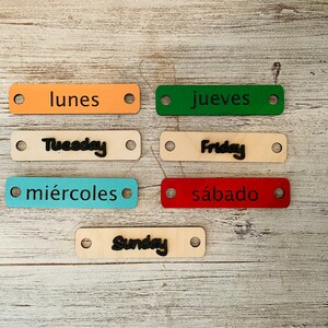 16" X 24" Bilingual Color Spanish-english | Perpetual Calendar | Home ...