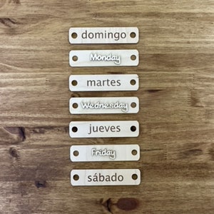 16" X 24" Bilingual Spanish-english | Perpetual Calendar | Home ...