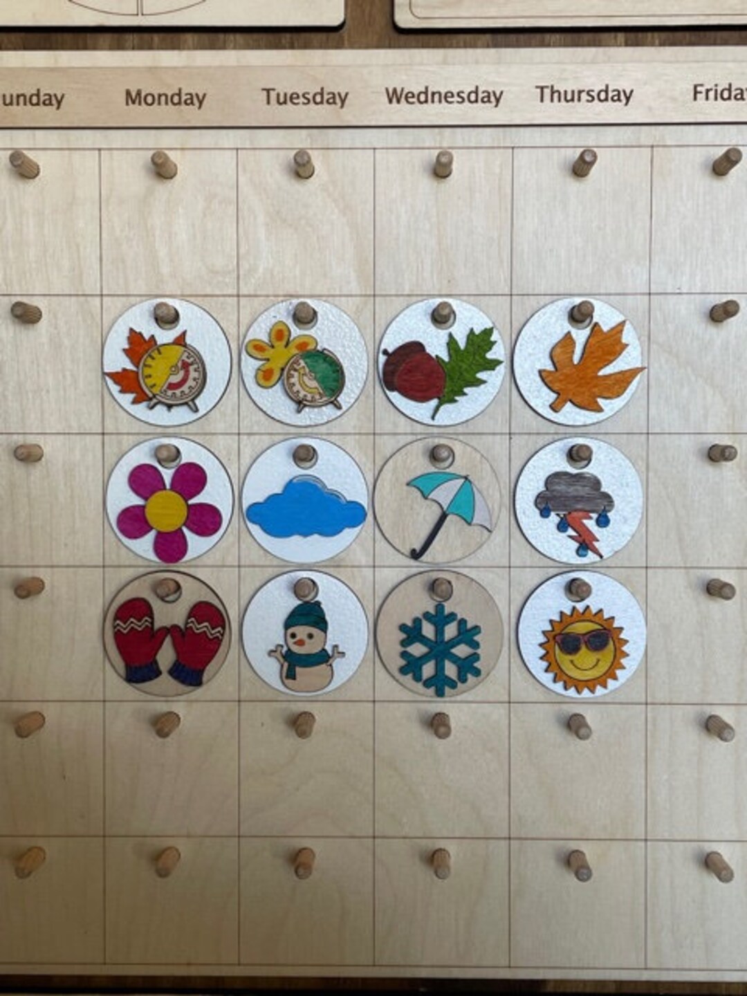 2" Weather Coins | 16" X 24" Calendar | Seasons Coin Perpetual Calendar ...