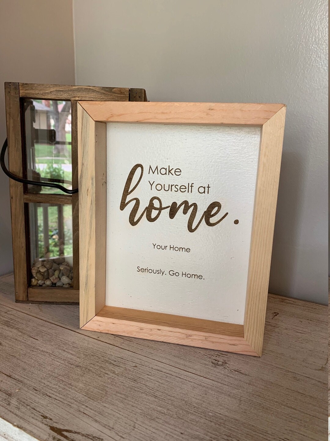 Make Yourself at Home Sign House Wood Sign Funny Sign Farmhouse Decor ...