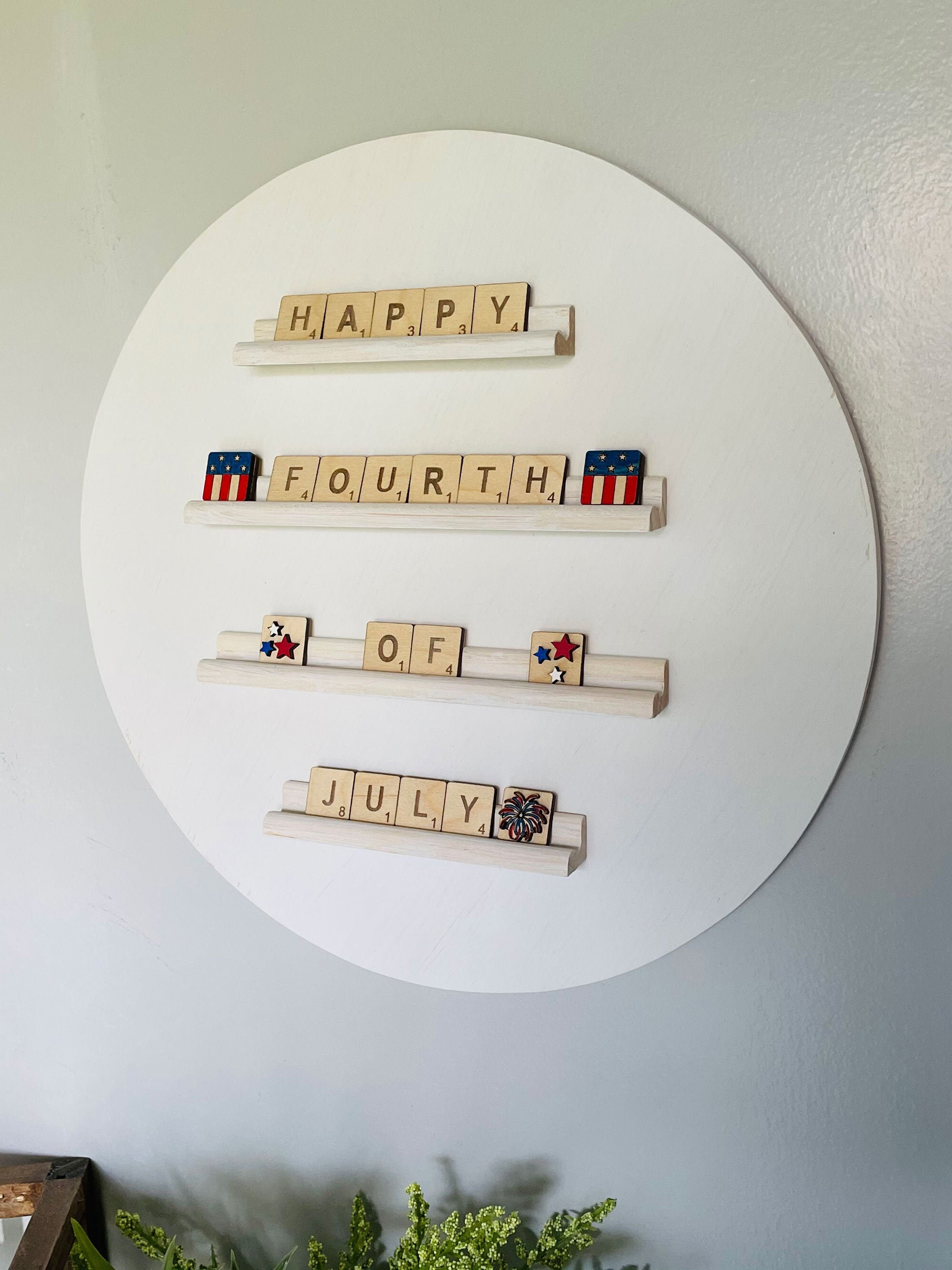 Scrabble Tiles Interchangeable Wall Art Scrabble Wall Sign | Etsy