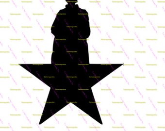 Hamilton Star Designs Cricut Svg-png-jpeg-eps-dxf - Etsy