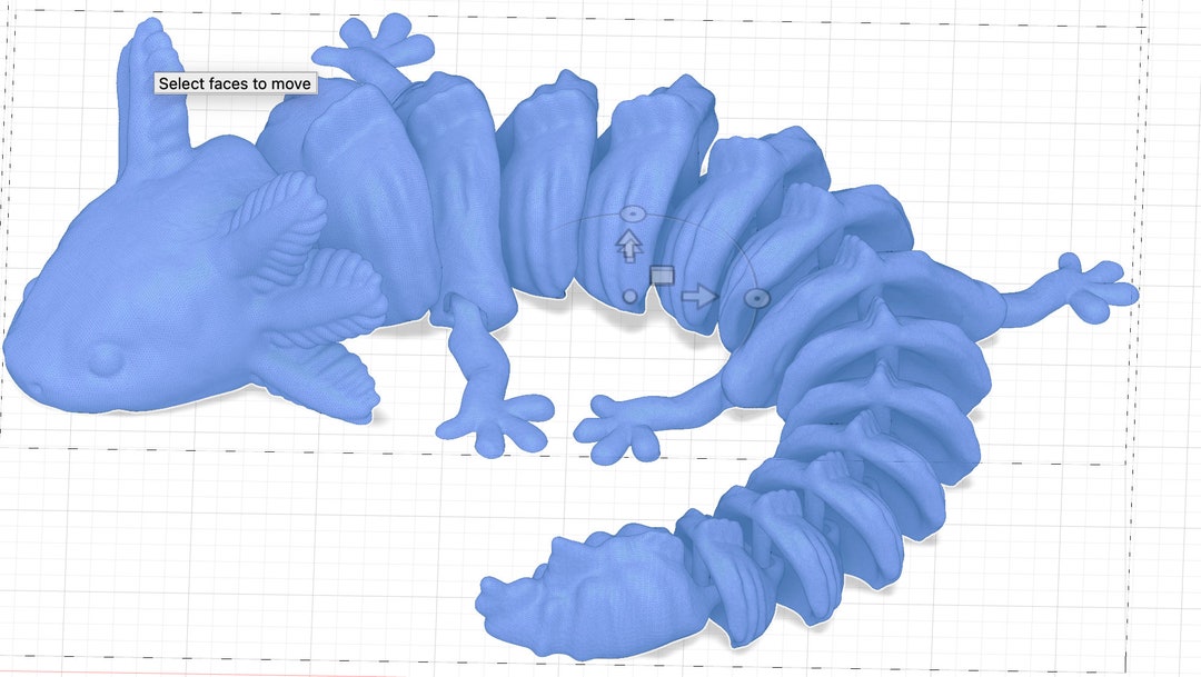 Articulated Axolotl STL Digital File Cute FILE ONLY - Etsy Articulated Axolotl STL Digital File Cute FILE ONLY - Etsy