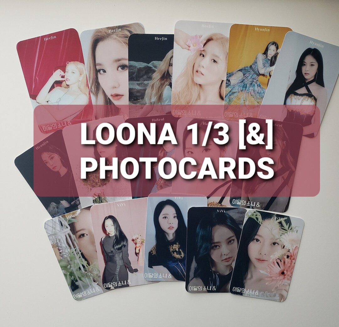 LOONA 1/3 & AND Kpop Photocards - Etsy