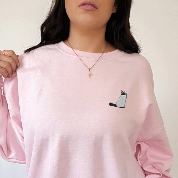 Embroidered Cat - Etsy