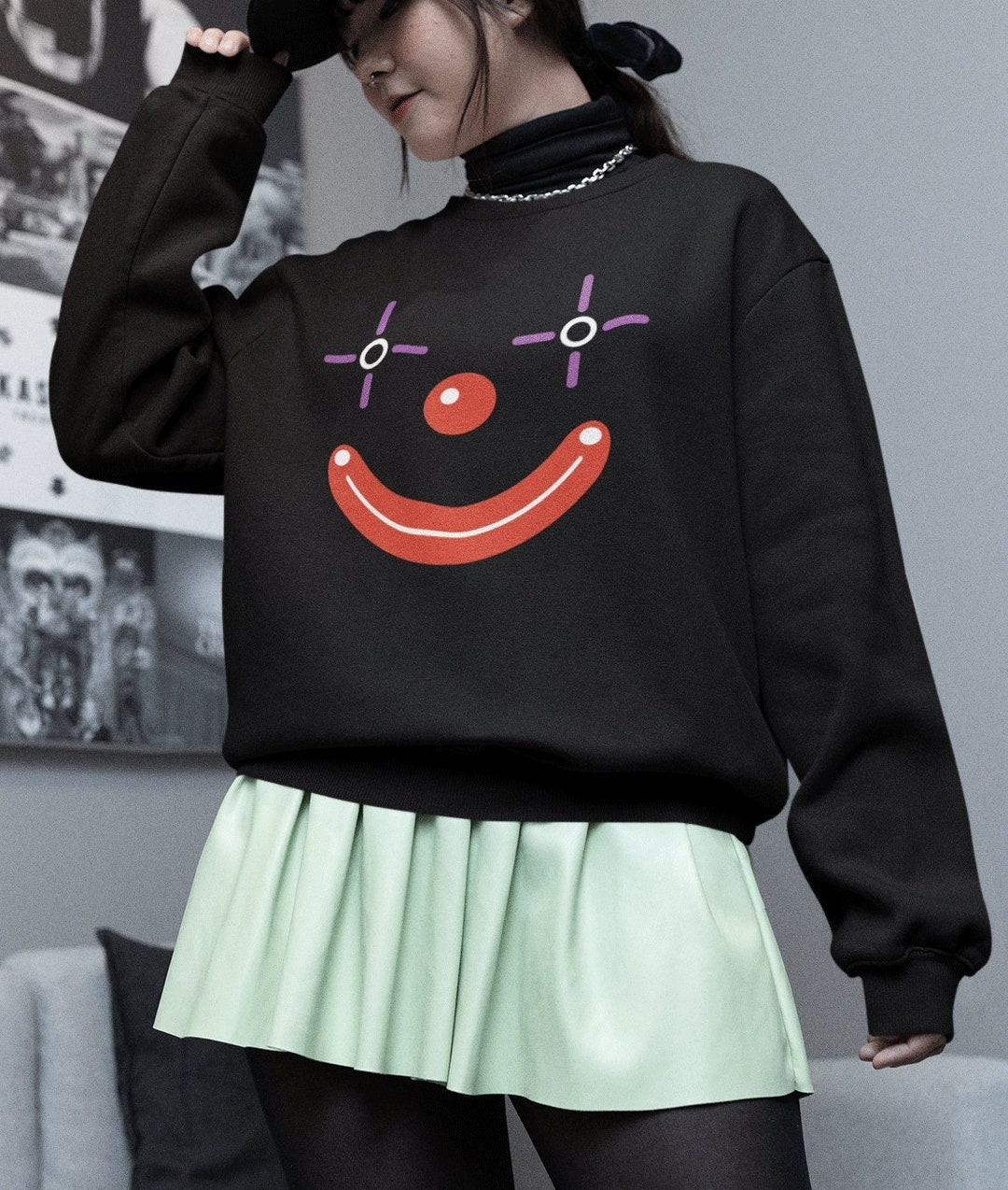 Clowncore Shirt Clown Core Shirt Circus Sweatshirt Alt Shirt Clowncore ...