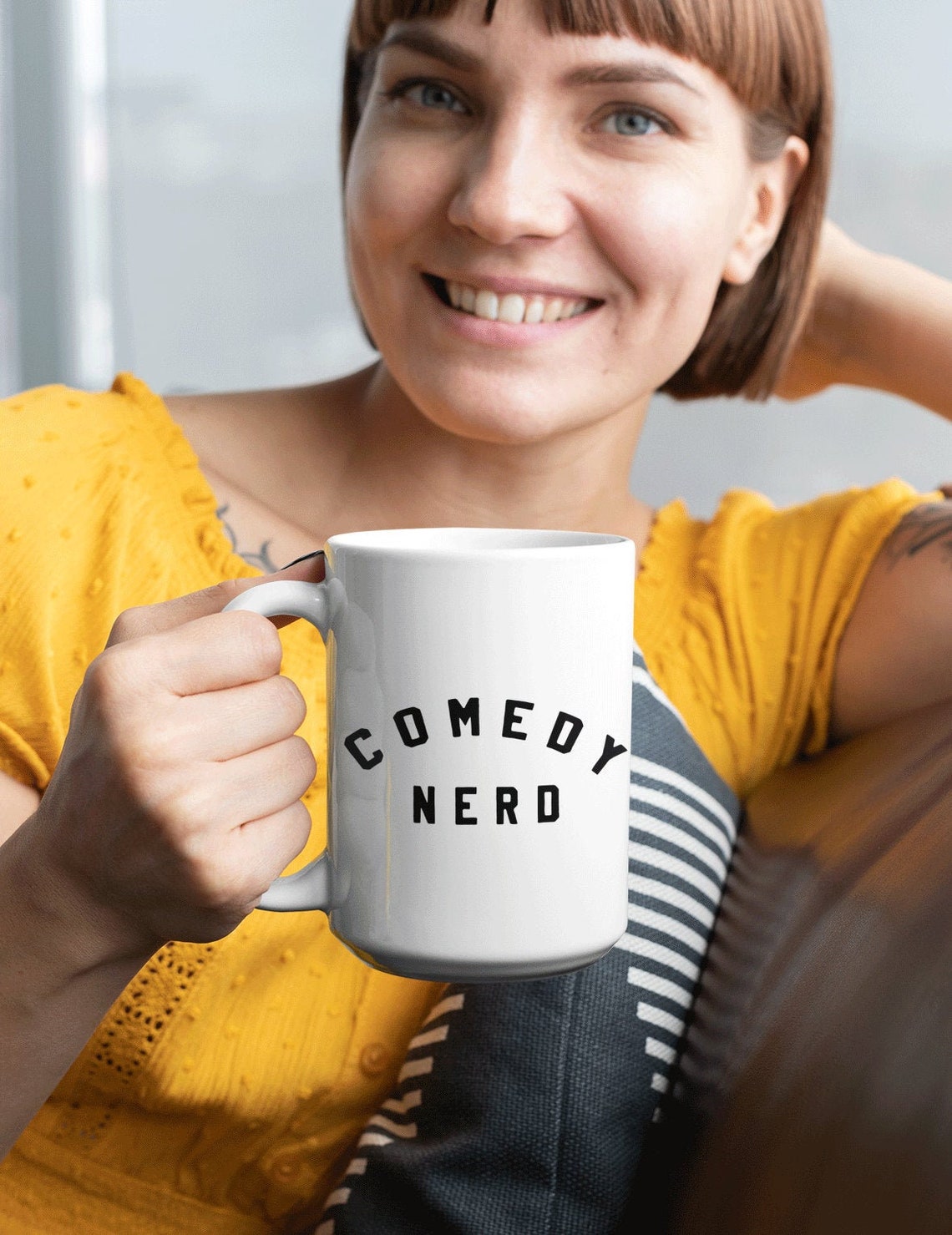 Comedy Nerd Mug Comedian Coffee Cup Comedy Fan Mug Improv Comedy Writer ...
