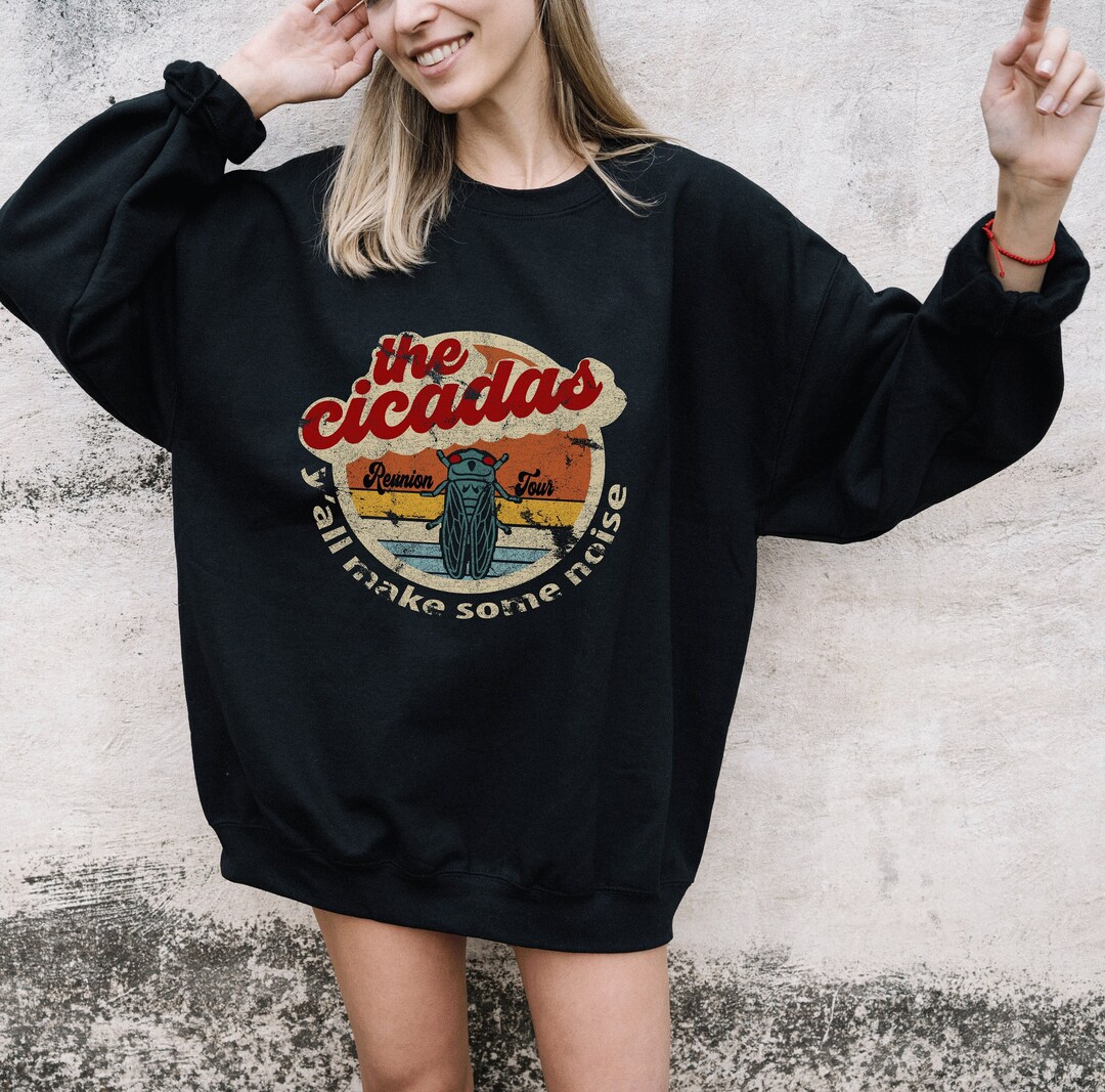 Cicada Sweatshirt Funny Cicada Concert Shirt Snarky Insect Unisex Heavy ...