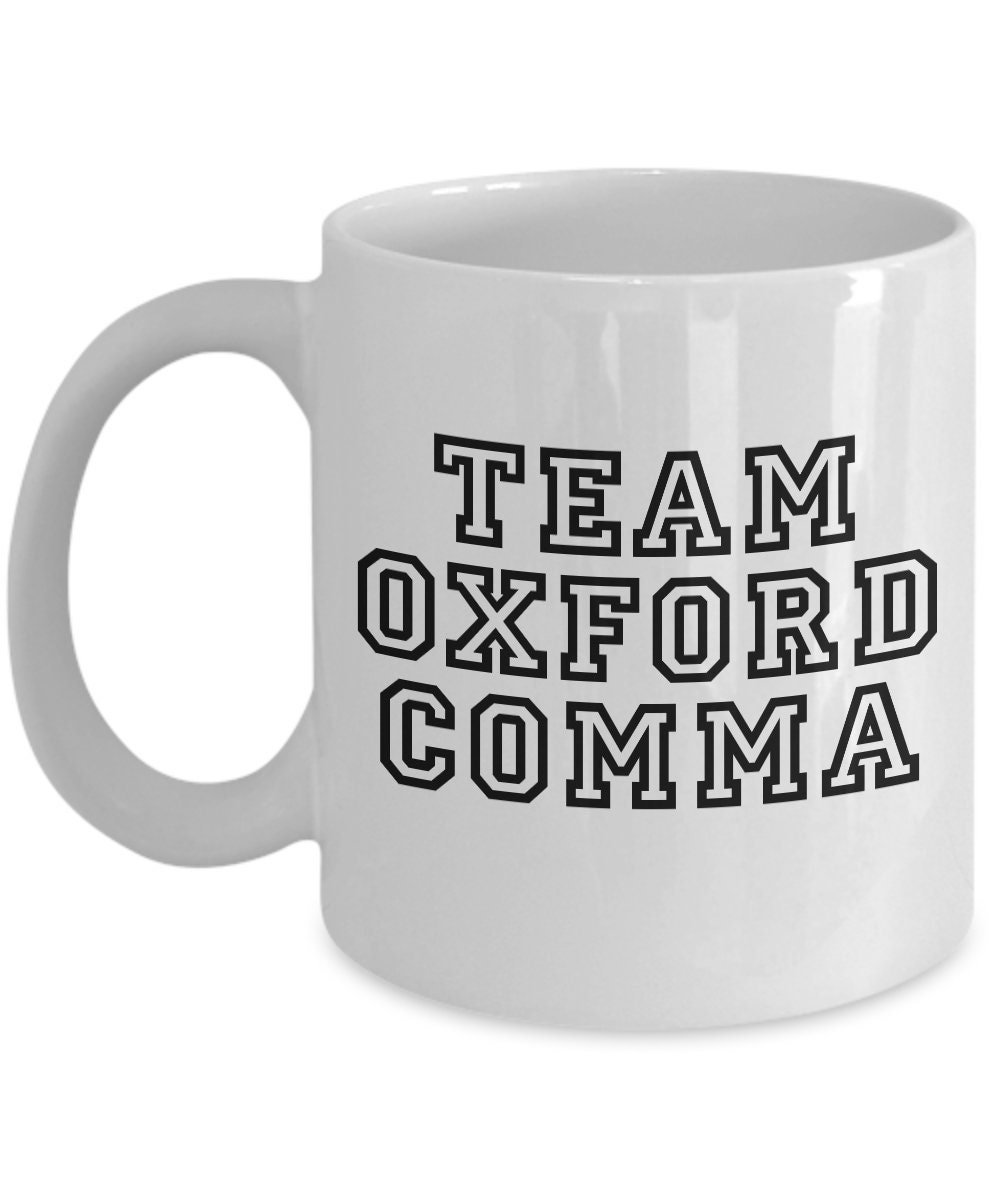 Oxford Comma Mug English Teacher Coffee Cup Grammar Mug | Etsy