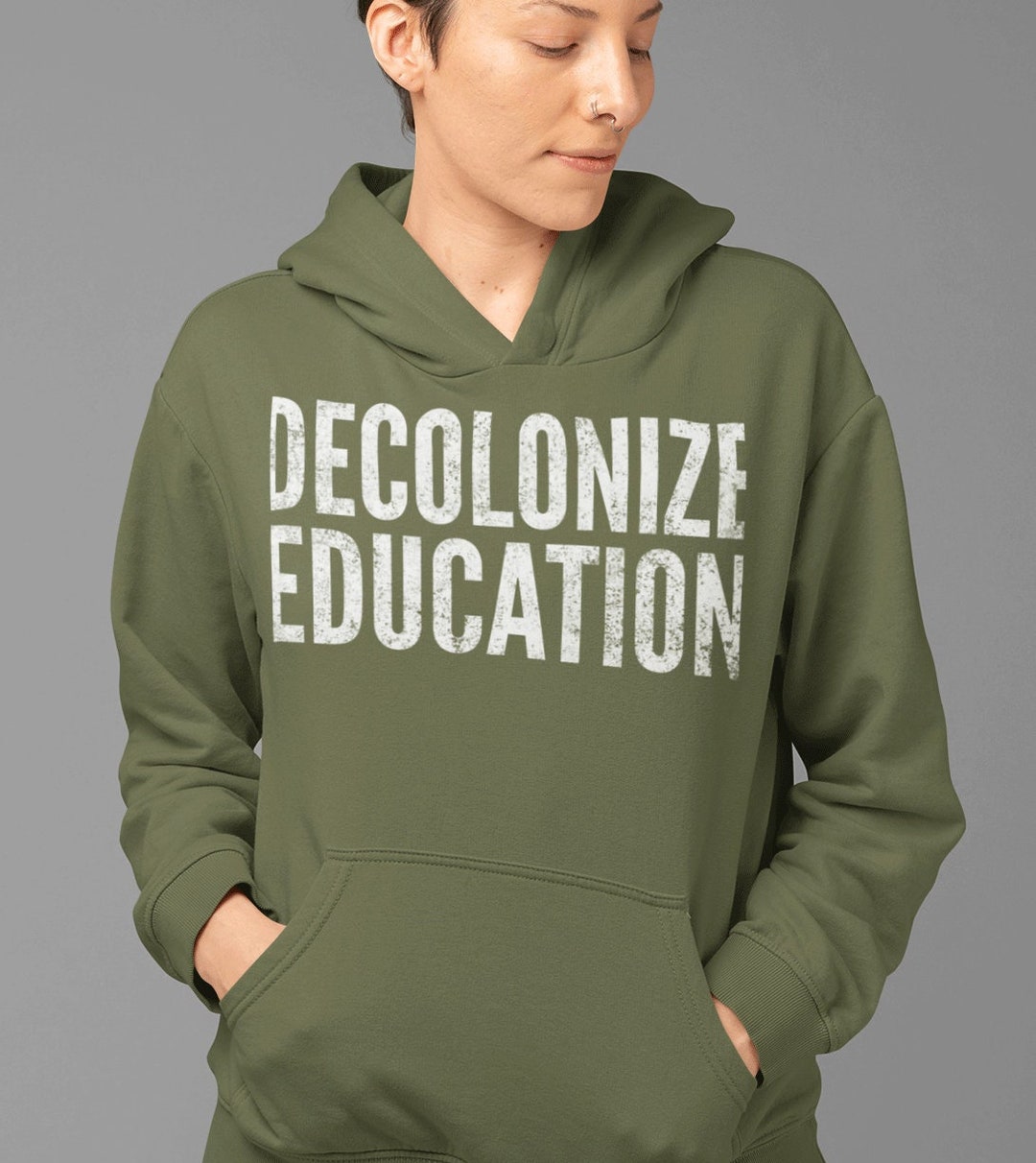 Decolonize Education Sweatshirt BLM Hoodie Progressive Sweatshirt Anti ...