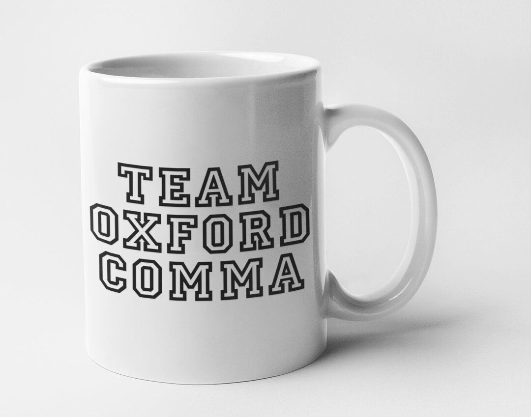 Oxford Comma Mug English Teacher Coffee Cup Grammar Mug Bookworm Coffee ...