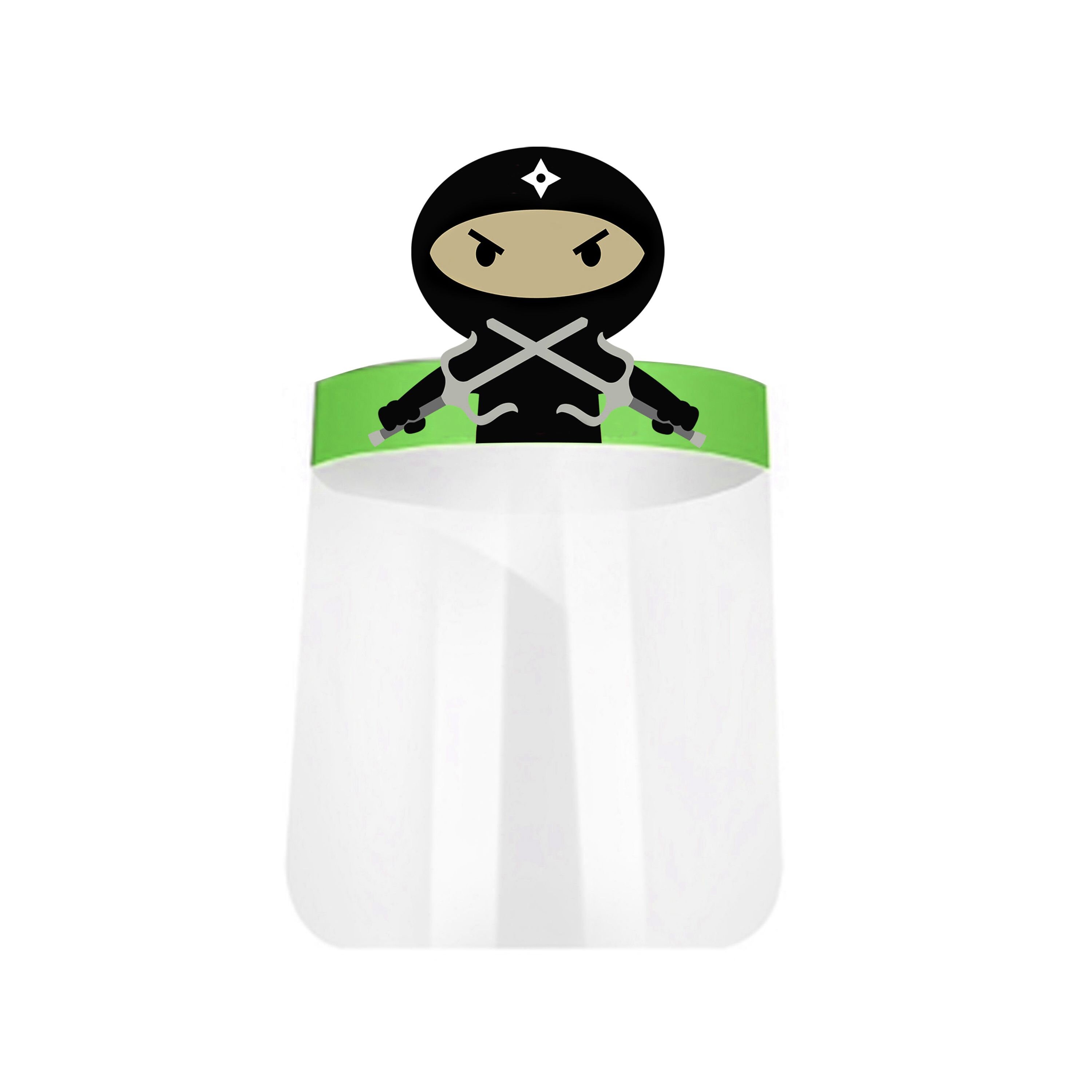 10 pcs kids children ninja face shield | Etsy